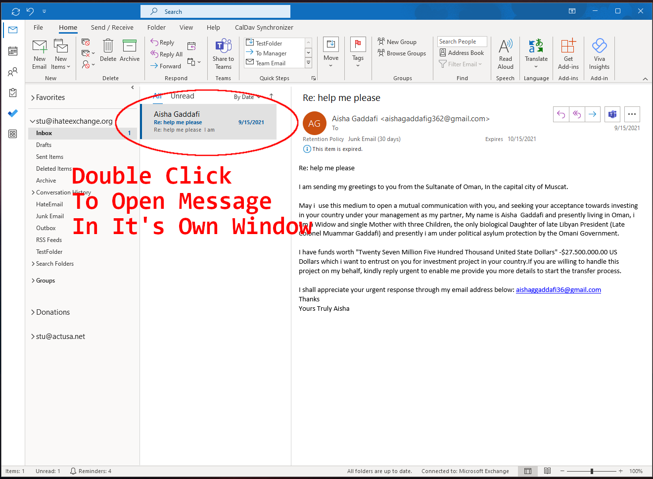 » Getting Email Headers From Outlook